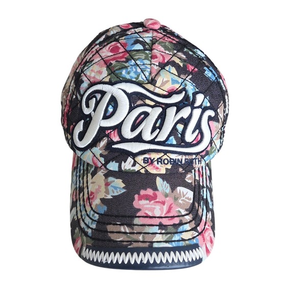 Robin Ruth | Accessories | Robin Ruth Paris Floral Embroidered Baseball ...